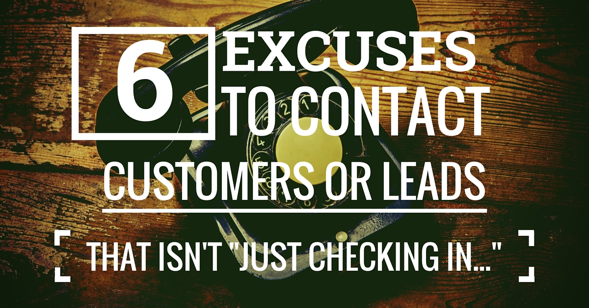6 Reasons To Get In Contact With a Customer or Lead » Manufacturing Network
